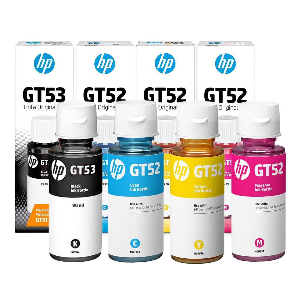 Jual Tinta HP GT52 GT53 Printer Refill Infus Ink Black Cyan Magenta ...