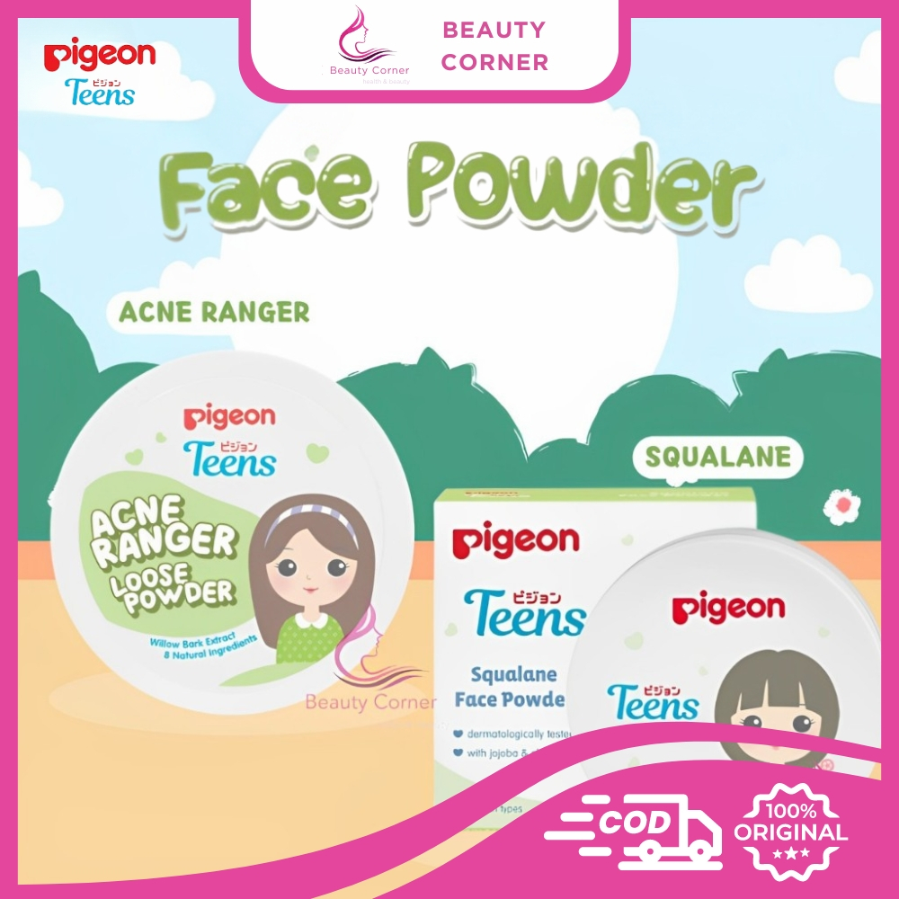 Jual Pigeon Teens Squalane Face Powder | Acne Ranger Loose Powder ...