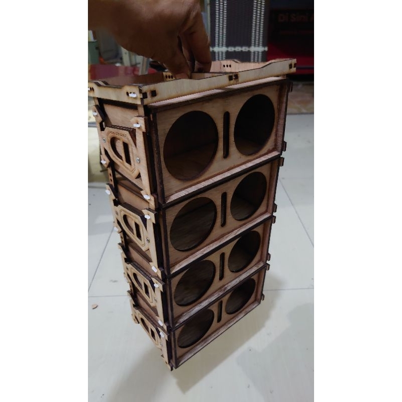 Jual box line array 3 Inc double 1 set 4 box plus flybar | Shopee Indonesia