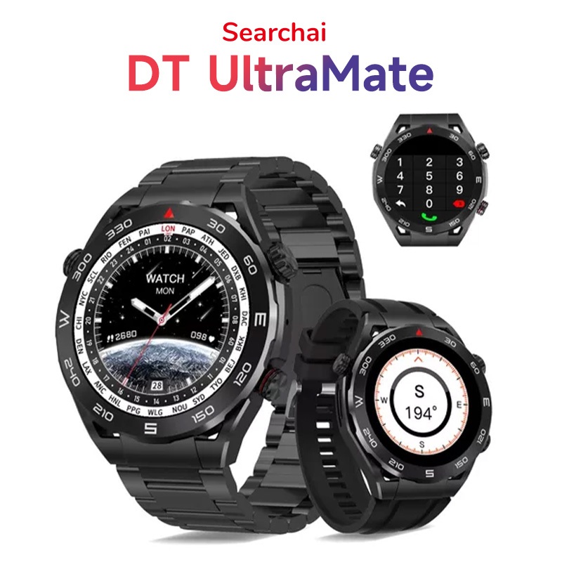 Jual SEARCHAI DT UltraMate Bluetooth Smartwatch 1.5inch Jam Tangan ...