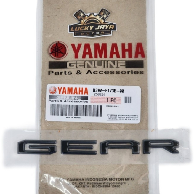 Jual Stiker Sticker Emblem Body Yamaha Gear Mio 125 3D B3W-F173B-00 ...