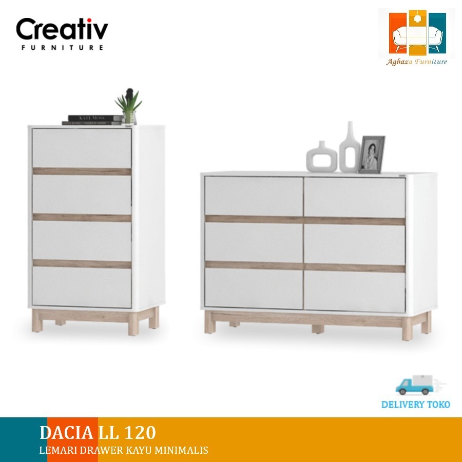 Jual Lemari Laci Drawer Cabinet Kayu /Sideboard Chest Drawer Minimalis ...