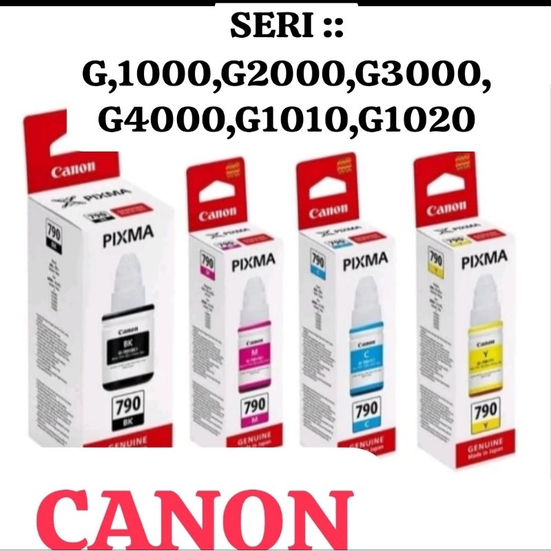 Jual 1 SET TINTA CANON PIXMA GL-790 BLACK DAN GL-790 TRI COLOUR UNTUK ...