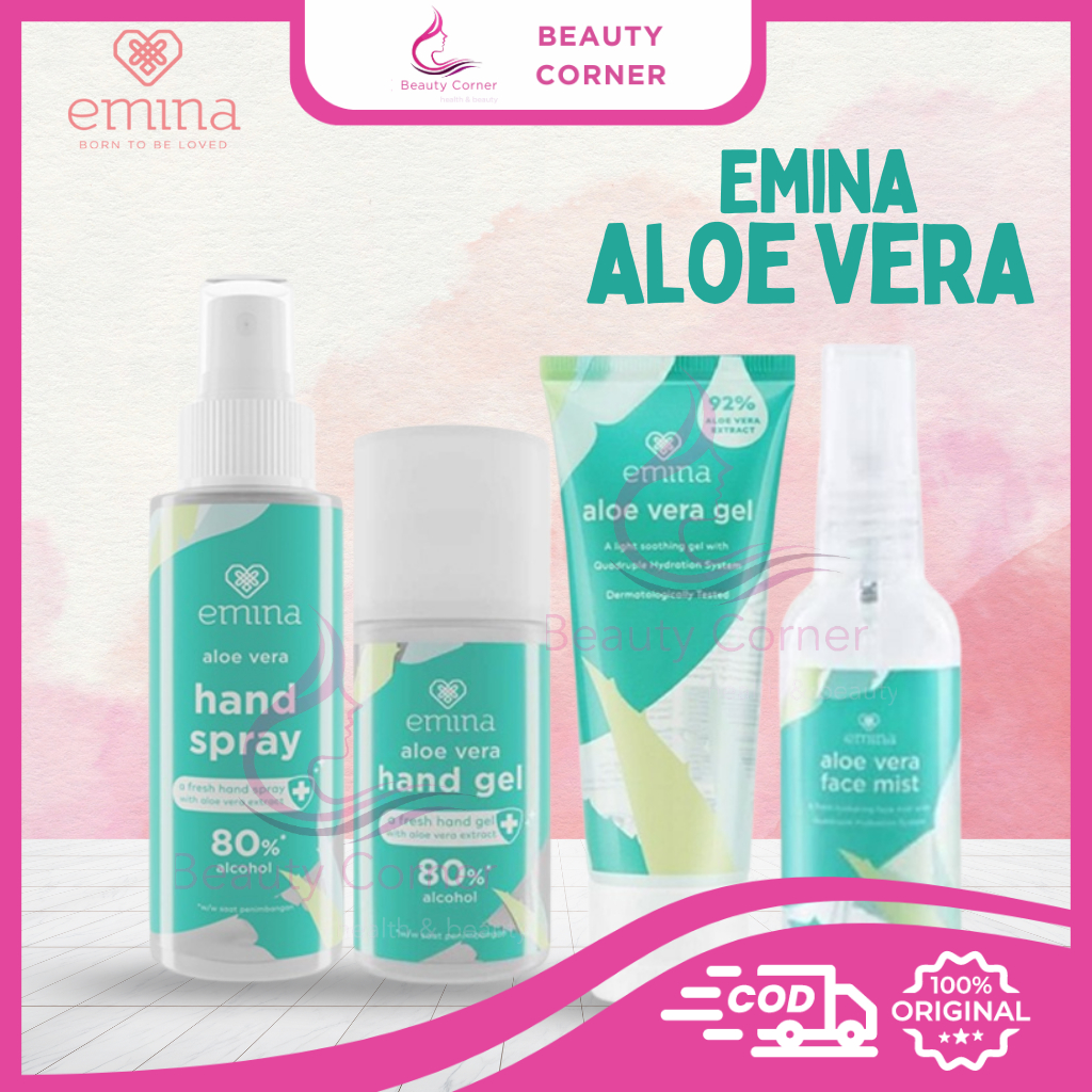 Jual EMINA Aloe Vera (Hand Gel, Hand Spray, Aloe Vera Gel Extract, Face ...