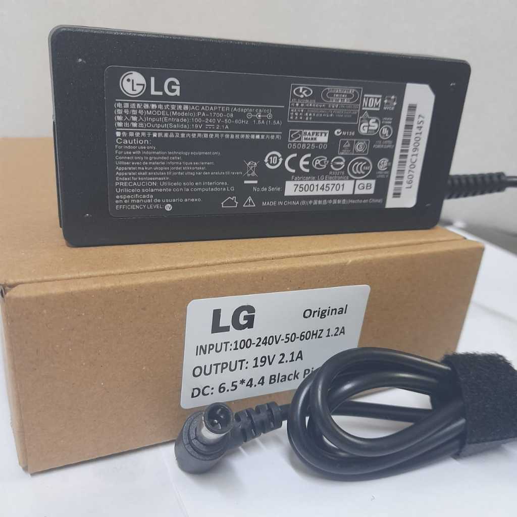 Jual Adaptor LCD/LED Monitor LG 19V -2.1A "Original" + Kabel Power AC ...