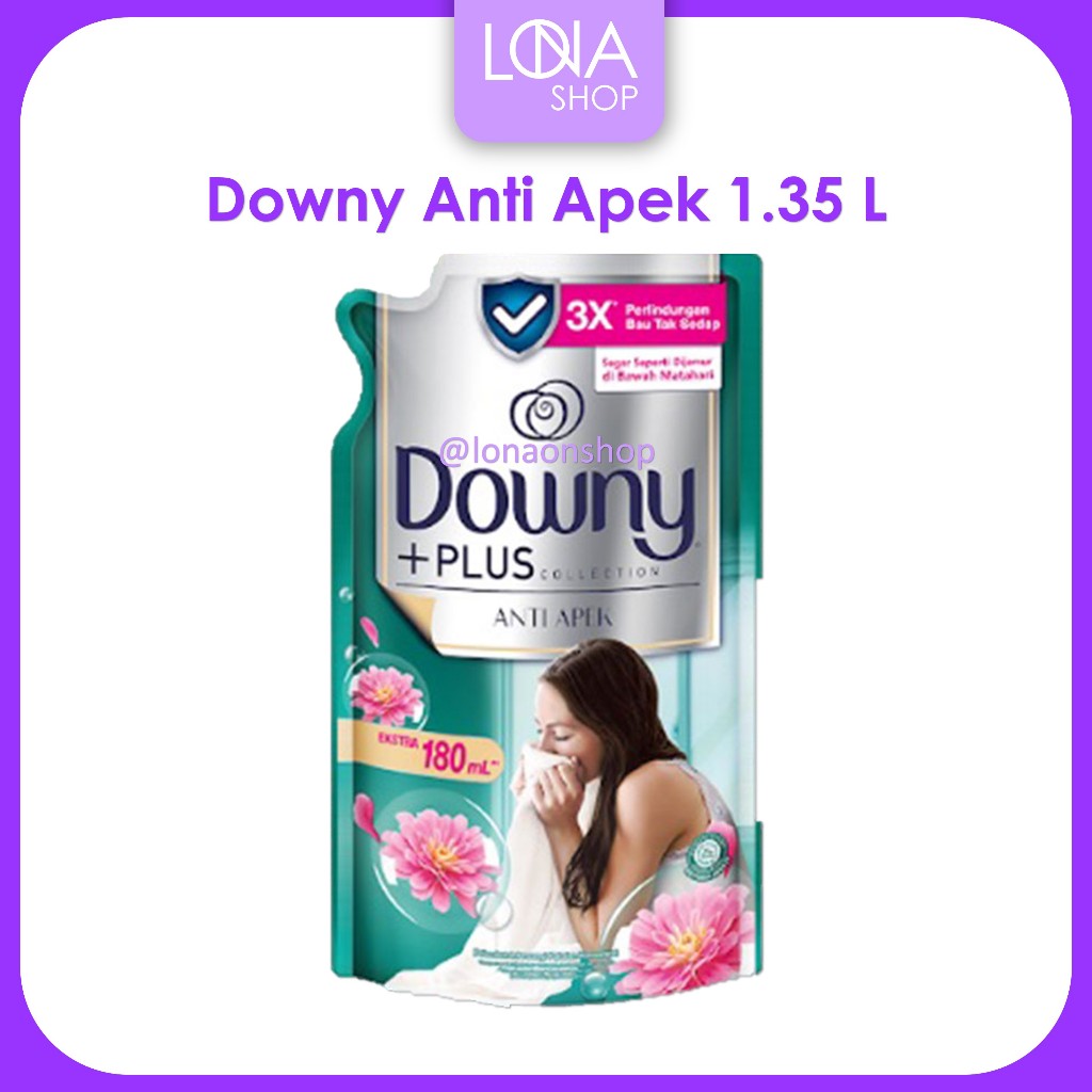 Jual Downy Anti Apek 1.35L Pelembut dan Pewangi Pakaian Konsentrat ...