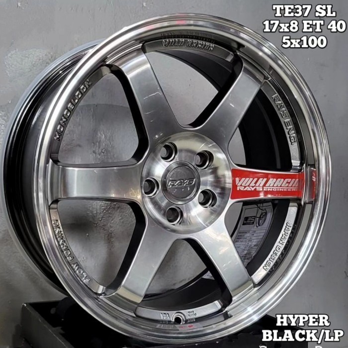 Jual velg ring 17 lebar 8 TE37 FLOW FORMING velg r17 veloz cros altis yaris velg ring 17 lebar 8 ...
