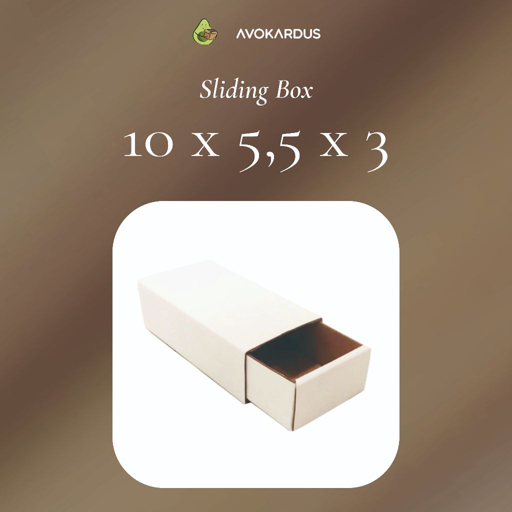 Jual Kardus Corrugated Die Cut 10x5,5x3 Sliding box | Shopee Indonesia