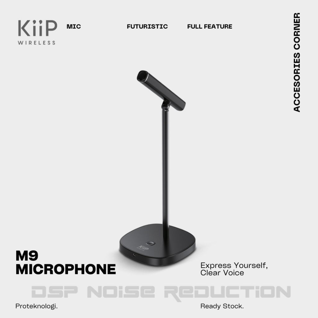Jual KiiP M9 Microphone Laptop Desktop Table Mic HiFi Sound Quality ...