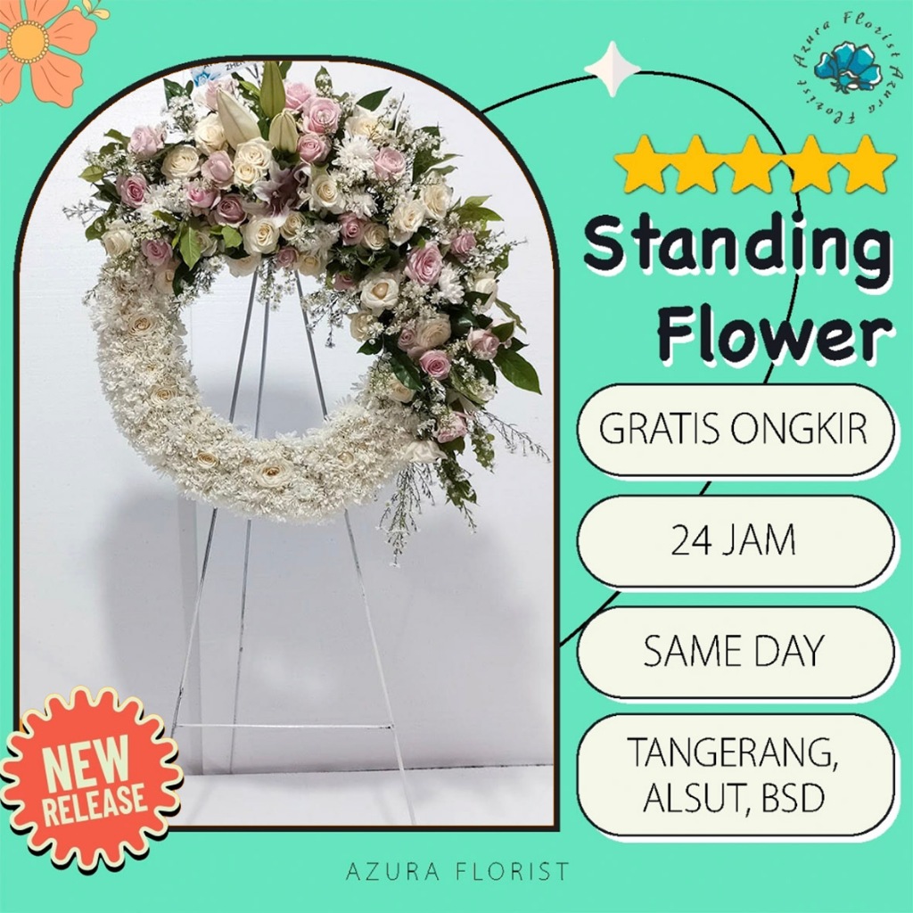 Jual Standing Flower Bunga Standing Krans Dukacita Premium Tangerang ...