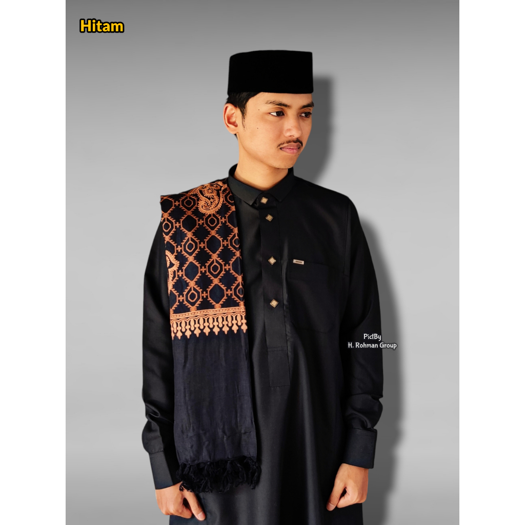 Jual Terbaru sorban Hitam arabian style batik malay sorban santri ...