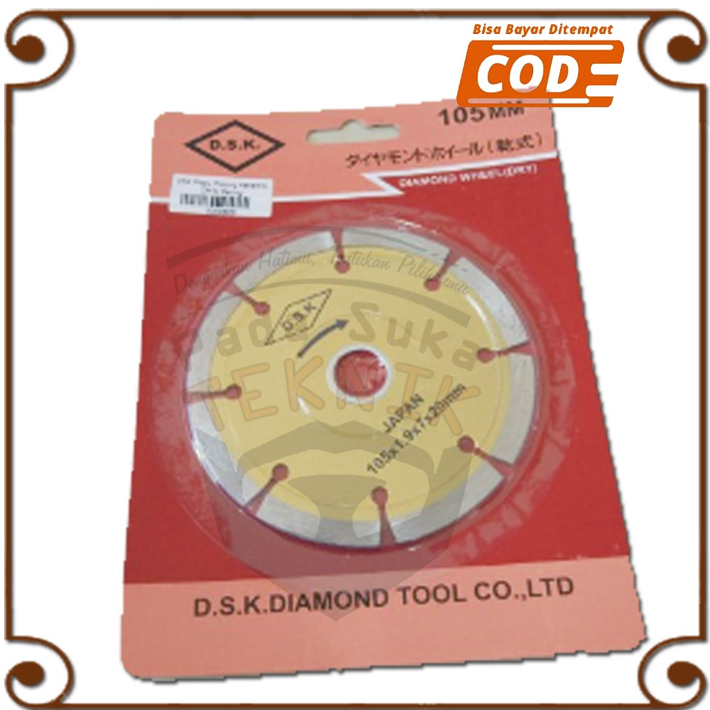 Jual Mata Diamond Wheel Mesin Gerinda Wall Chaser 4" - Pisau Potong ...