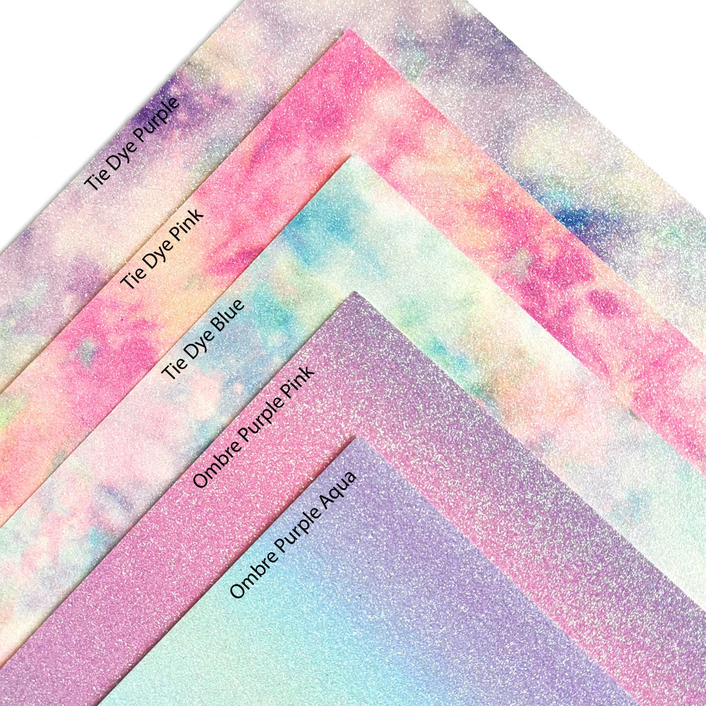 Jual Kertas Glitter Kasar Paper 300 gsm Tie Dye Gradasi Gradient ...