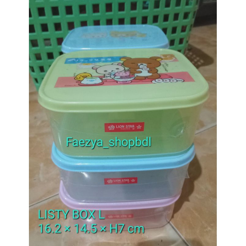 Jual LION STAR LISTY BOX SIZE L KOTAK BEKAL TANPA SEKAT | Shopee Indonesia