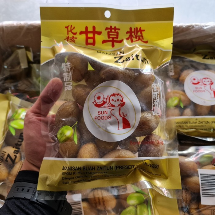 Jual MANISAN KANA TANPA BIJI 300 GRAM SUN FOODS MANISAN ZAITUN KERING ...