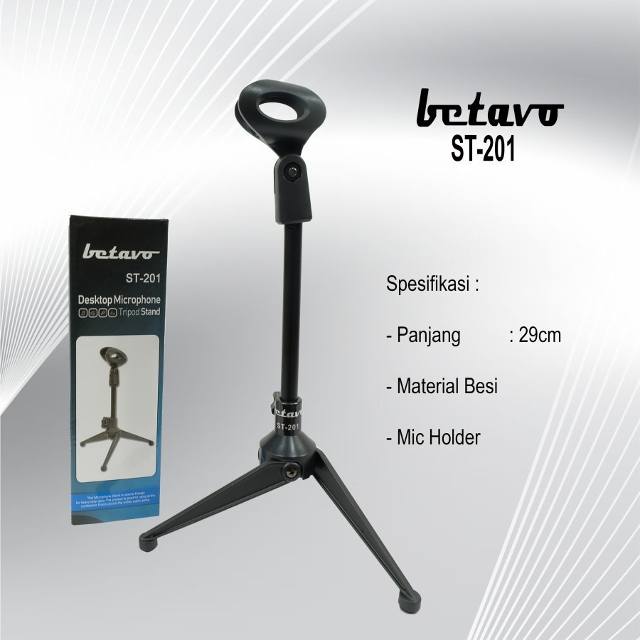 Jual STAND MIC MEJA BETAVO ST 201 PROFESIONAL STAND MICROPHONE AUDIO PRO | Shopee Indonesia