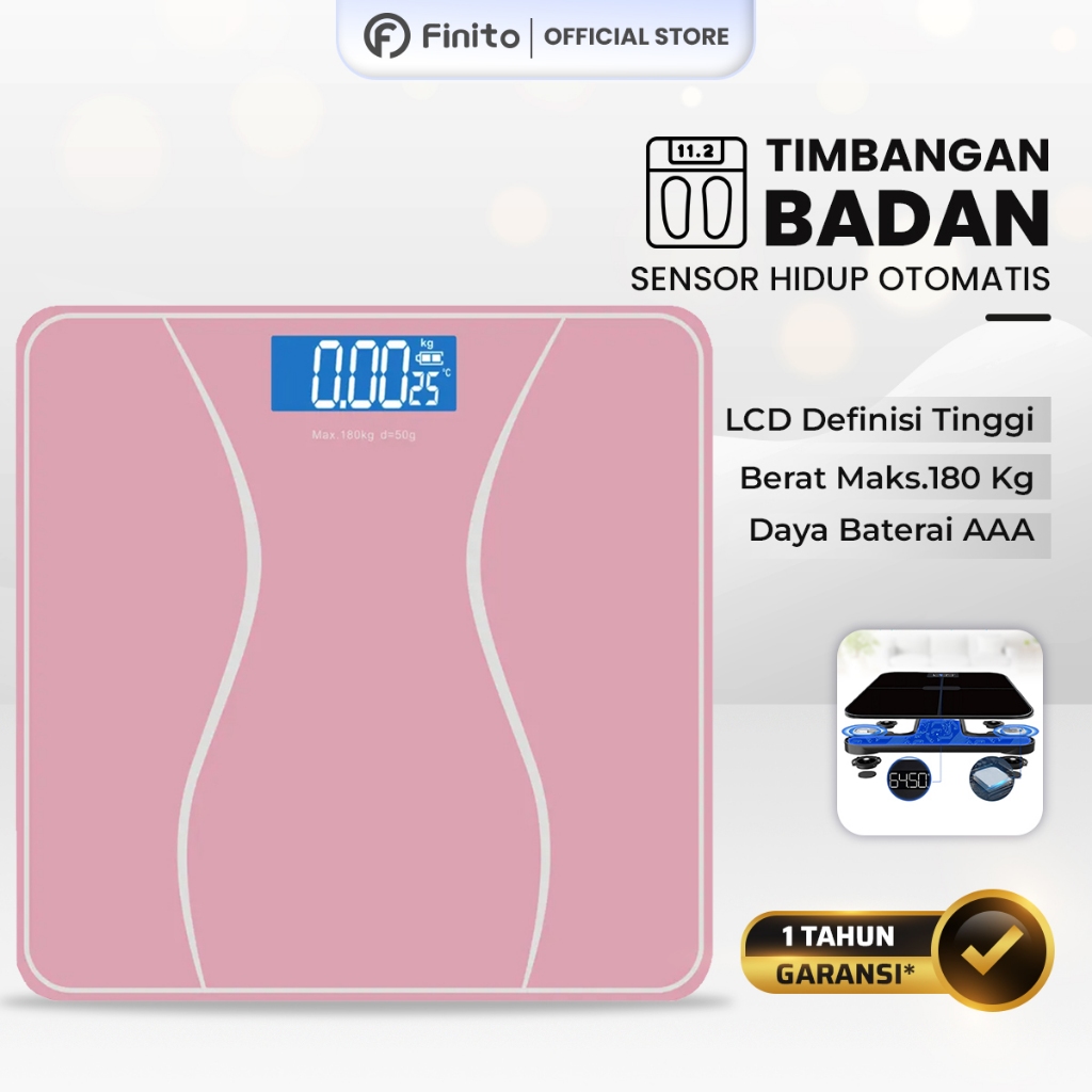 Jual Digital Body Scale / Timbangan Badan LED Batrai | Shopee Indonesia