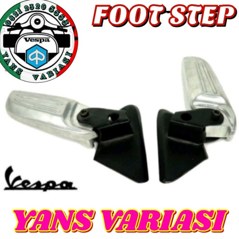 Jual AKSESORIS VESPA / FOOT STEP VESPA MATIC MODEL GT STYLE | Shopee ...