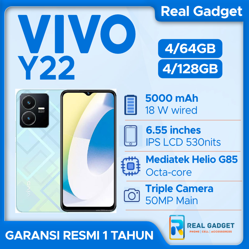Jual Vivo Y22 Y21T Y33s Y33t 4/64 - 4/128 - 6/128 Garansi Resmi | Shopee Indonesia