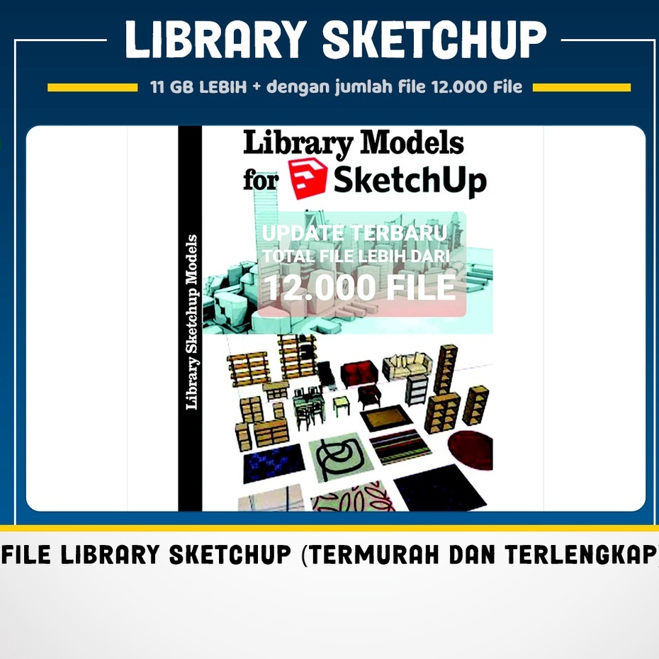 Jual 12K file library sketchup terlengkap | Shopee Indonesia