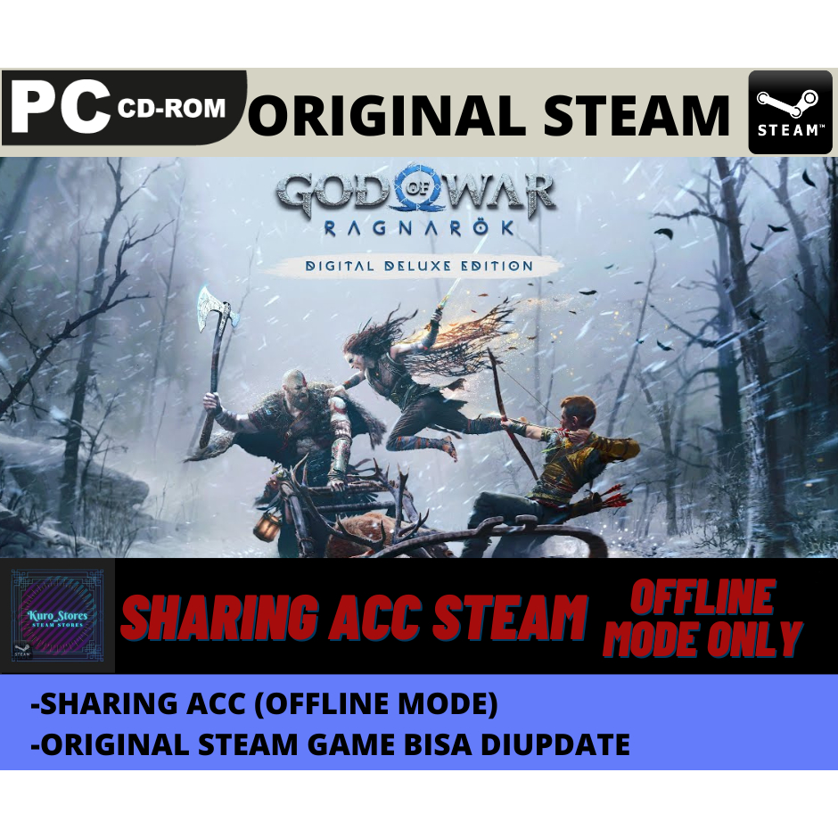 Jual God of War Ragnarok Deluxe Edition PC Game Sharing Original ...
