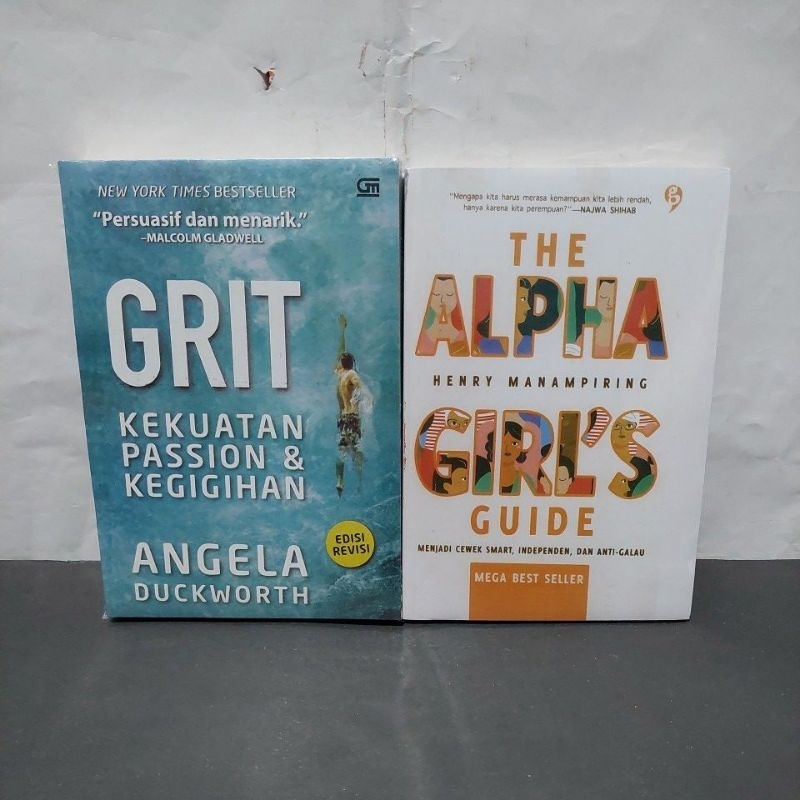 Jual paket 2 buku: Grit kekuatan passion dan kegigihan, the alpha girls guide | Shopee Indonesia