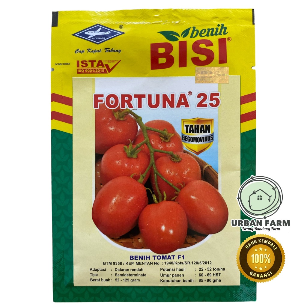 Jual Benih Tomat F1 FORTUNA 5gram - Benih Tomat Hibrida FORTUNA 25 BISI ...