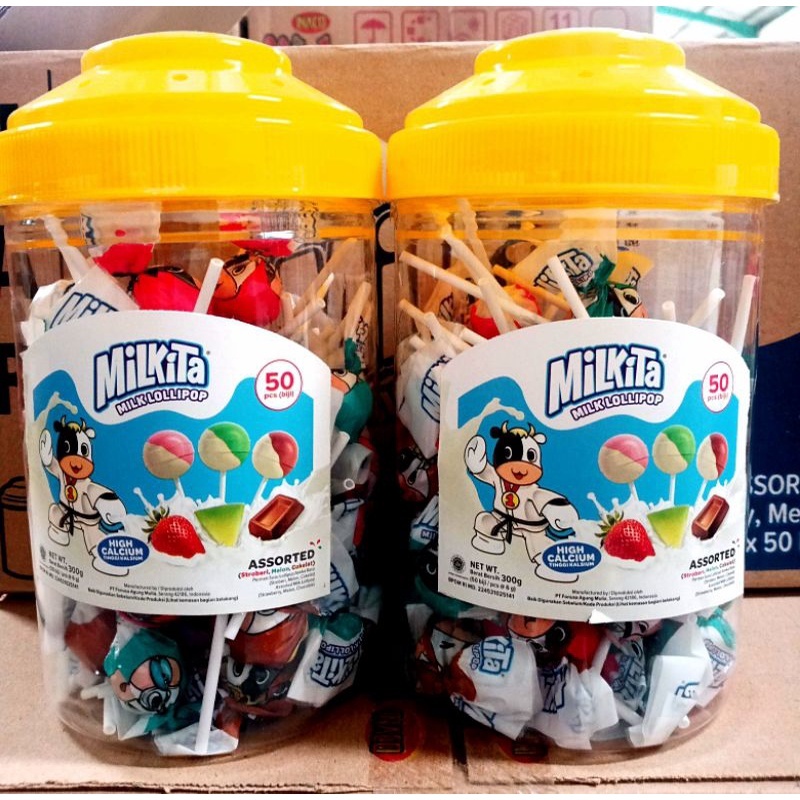 Jual PERMEN Milkita Milk Candy TOPLES / PERMEN MILKITA MILK LOLLIPOP ...