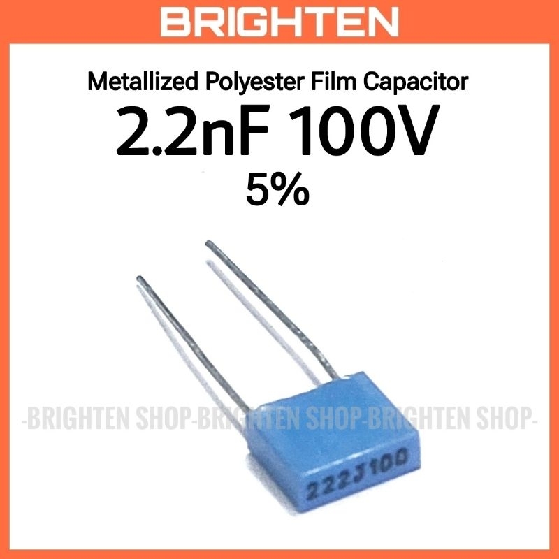 Jual Kapasitor MKM 2.2nF 2n2 222 100V Metallized Polyester Film ...