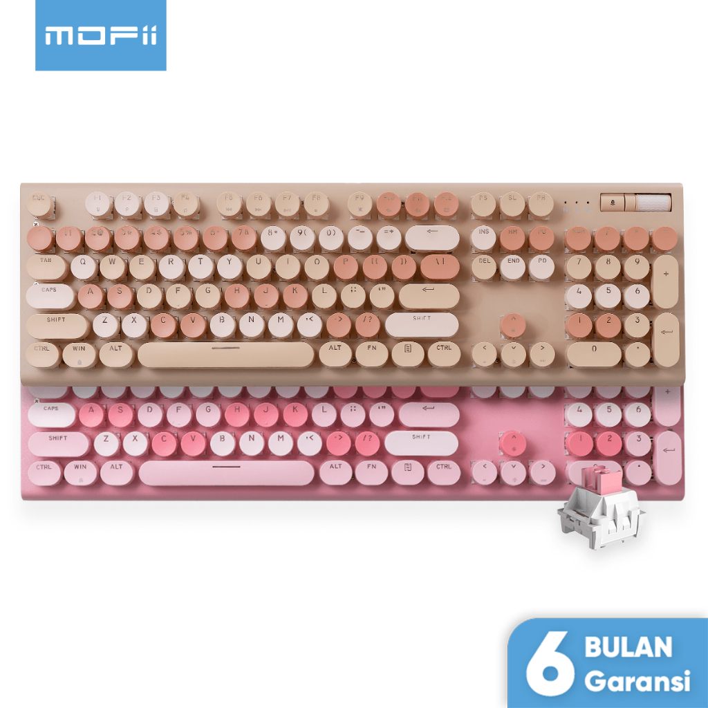 Jual MOFii Mechanical Keyboard Wired LED Light Pink Switch G5 | Shopee ...