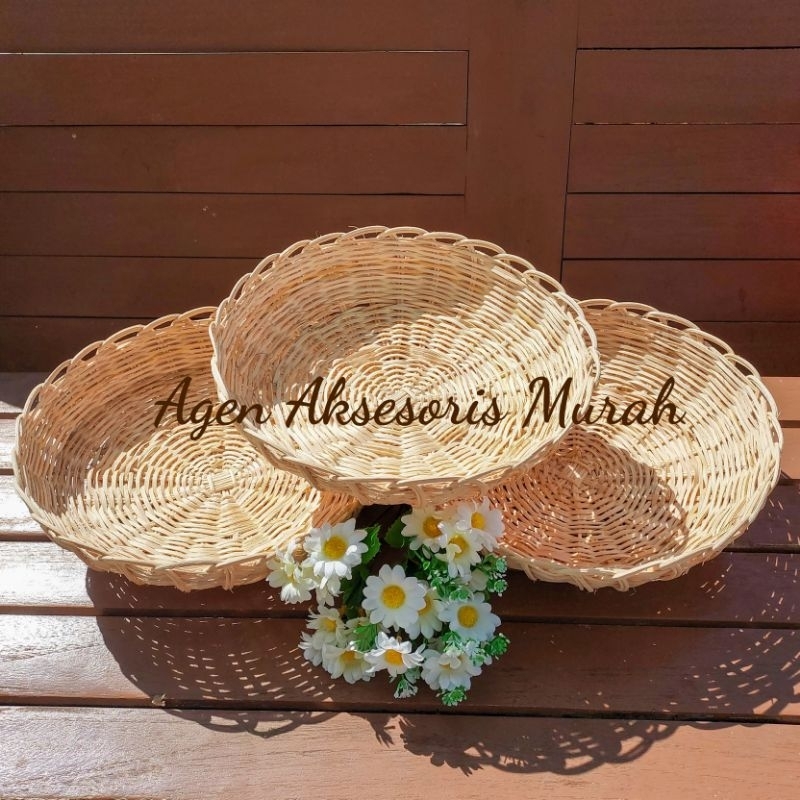Jual Piring Rotan Lekuk Diameter 25cm | Shopee Indonesia