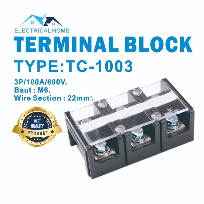 Jual TERMINAL BLOCK TC 1003 (100A 3Pole) | Shopee Indonesia