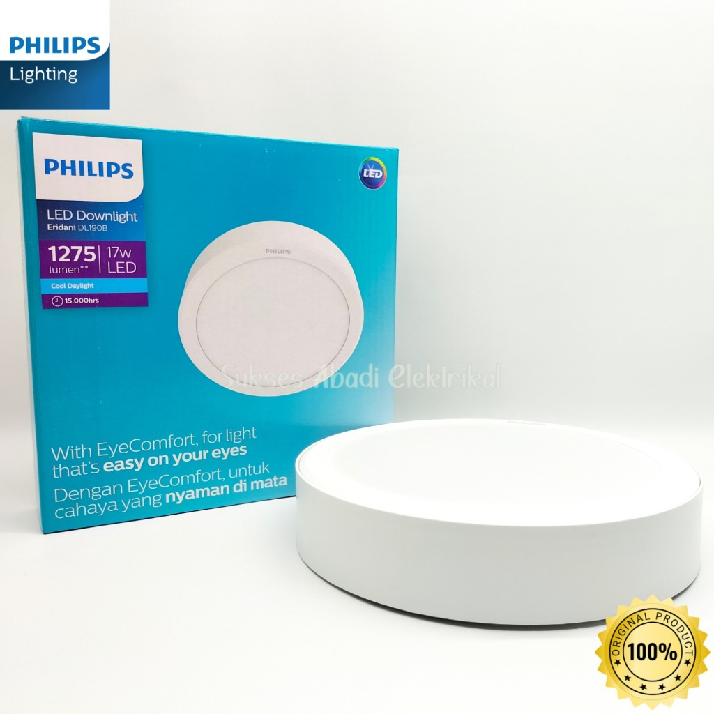 Jual Downlight Panel Outbow Philips Eridani DL190B Led Varian Watt | Shopee Indonesia