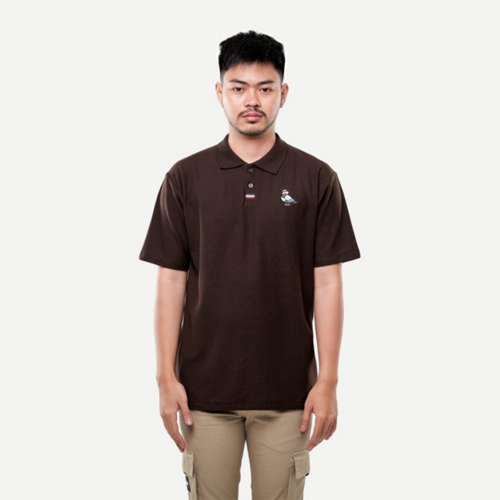 Jual HOOLIGANS Polo Shirt Pigeon Coffee Brown | Shopee Indonesia