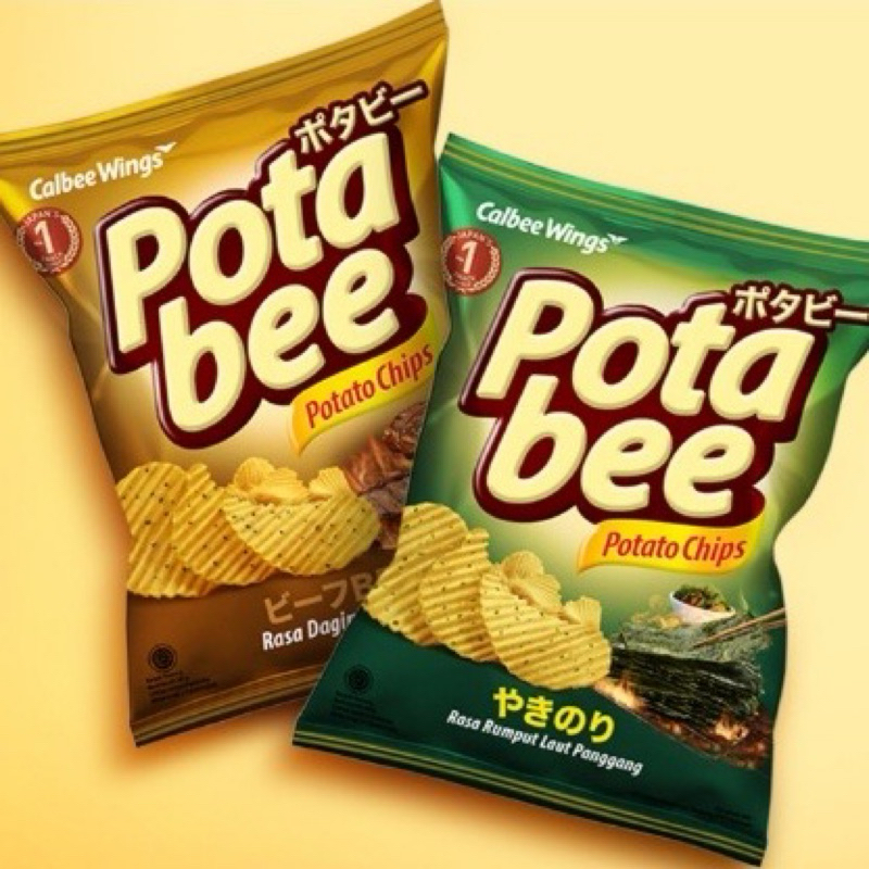 Jual Snack Potabee 14 gram Ecer BBQ Beef Kentang Jumbo Grilled Seaweed ...