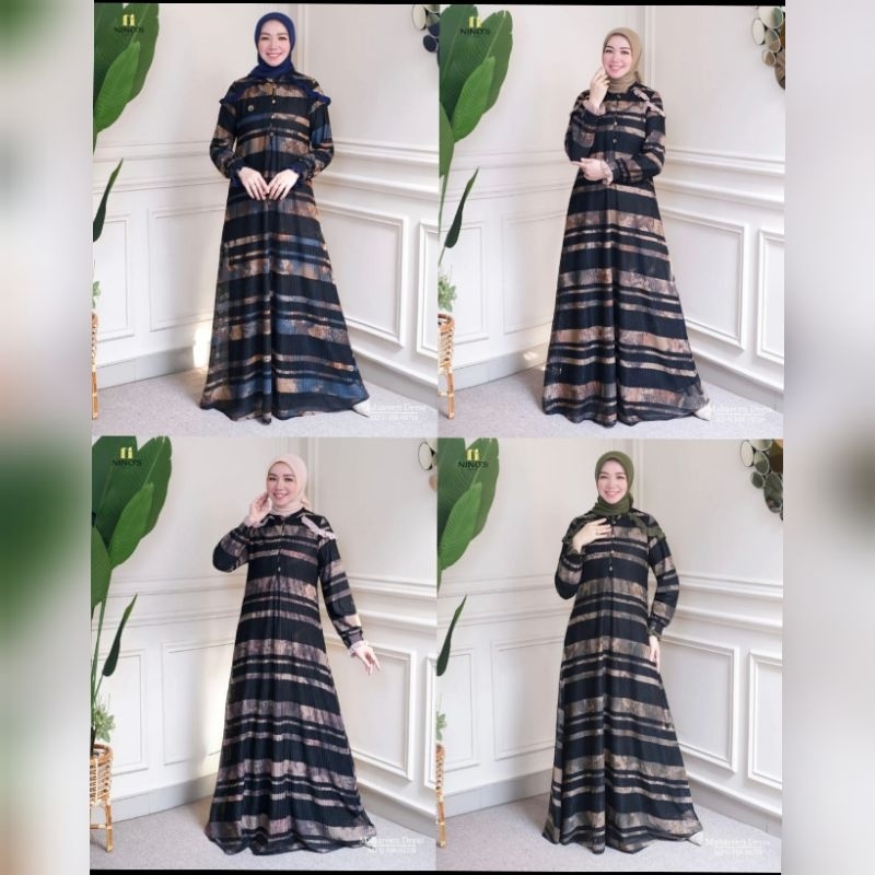 Jual Mahareen Dress AD G HR 01719 ori Ninos Design | Shopee Indonesia
