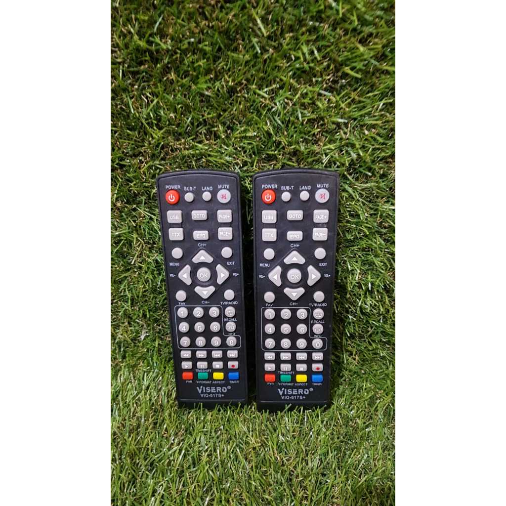 Jual REMOTE Multi Set Top Box VISERO VIO-817S Plus STB DVB T2 | Shopee ...