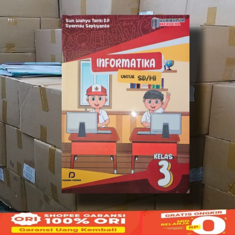 Jual Informatika Kelas 3 SD Kurikulum Merdeka Penerbit Pesona Hanina ...