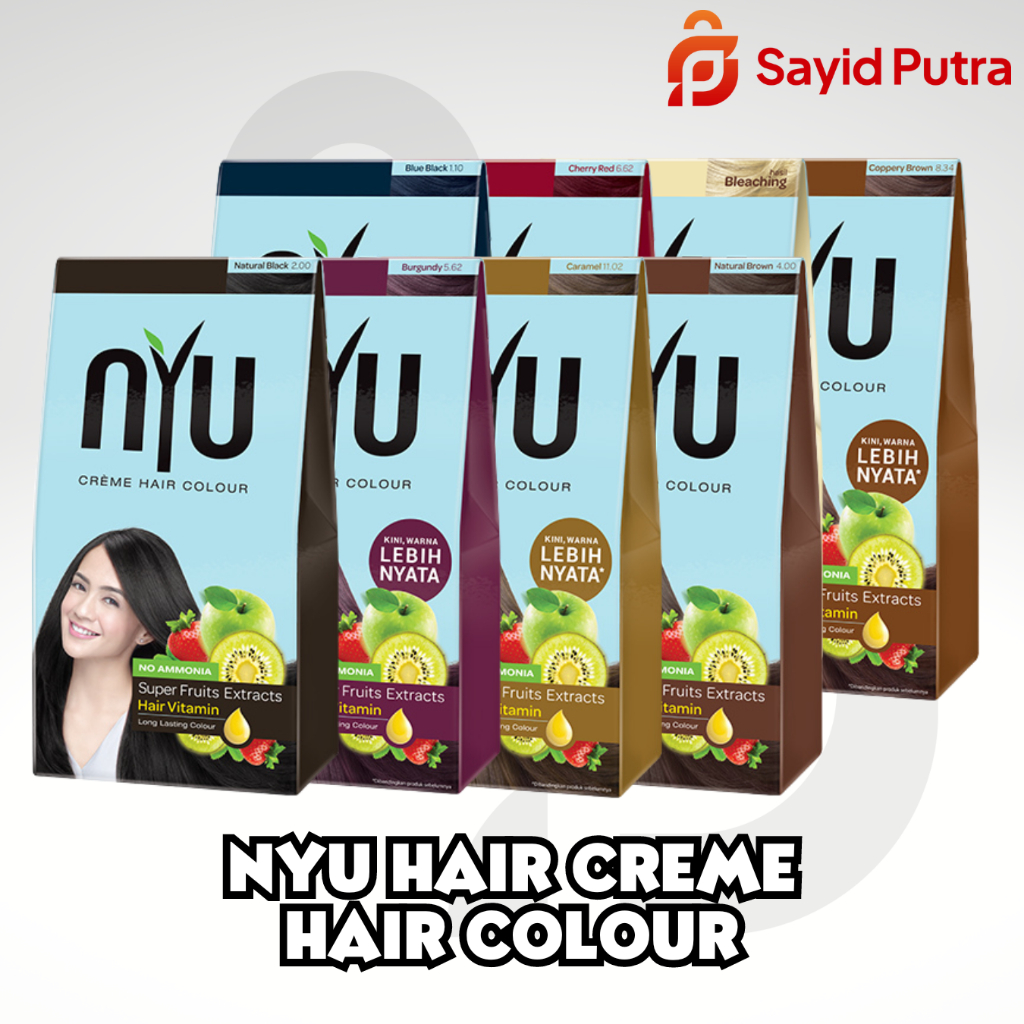 Jual NYU CREME HAIR COLOUR BOX ALL COLOUR | Shopee Indonesia