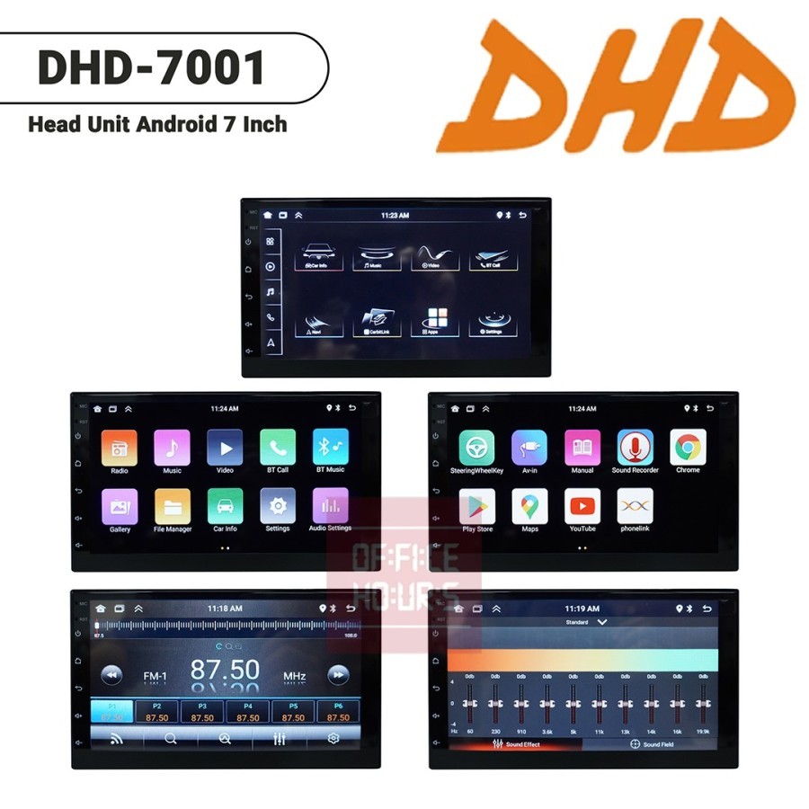 Jual HEAD UNIT ANDROID 7 INCH DOUBLE DIN DHD-7001 | Shopee Indonesia