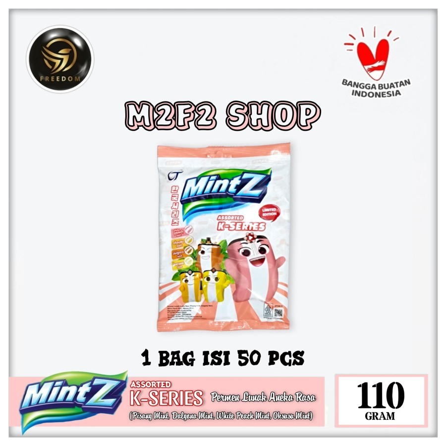 Jual Mintz Assorted K-Series Chewy Mints | Permen Lunak Aneka Rasa Pisang Dalgona White Peach ...