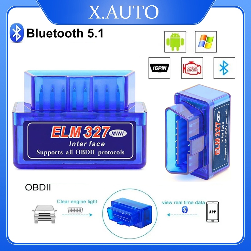 Jual Alat Diagnostik Mobil Bluetooth MINI ELM327 V2.1 OBD 2 untuk Kode ...
