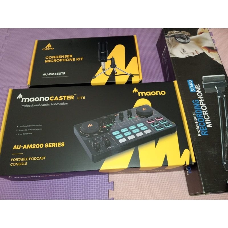 Jual maono caster au-am200 dan maono microphone au-PM360TR second ...