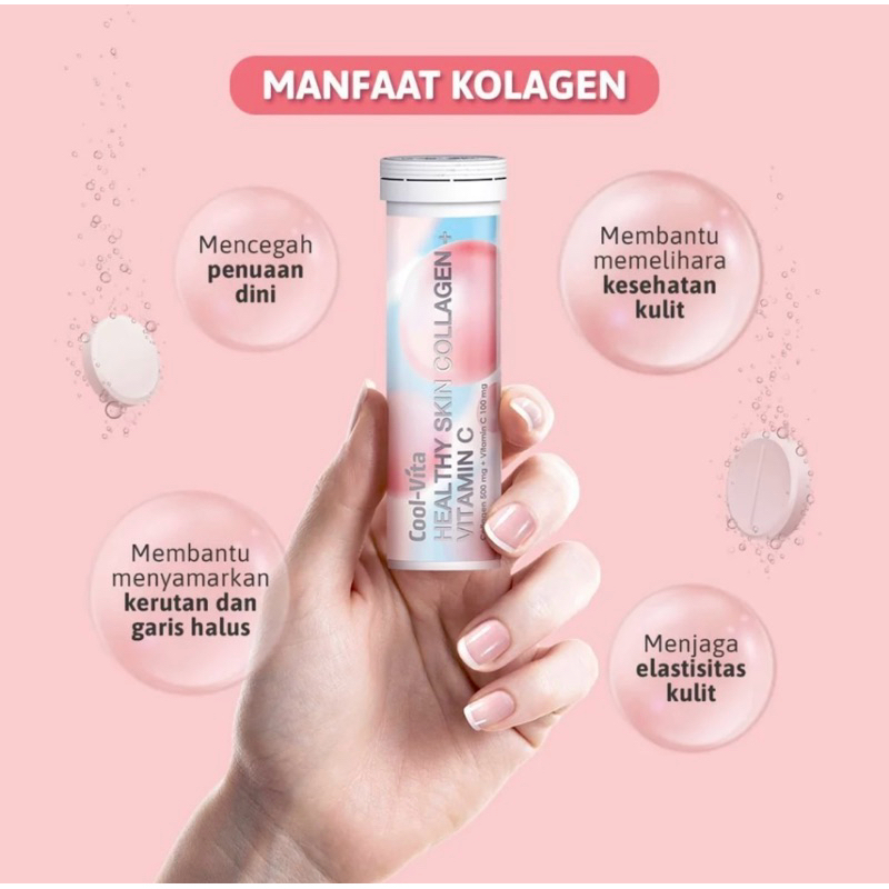 Jual coolvita healthy skin collagen + Vitamin C isi 10 tablet | Shopee Indonesia