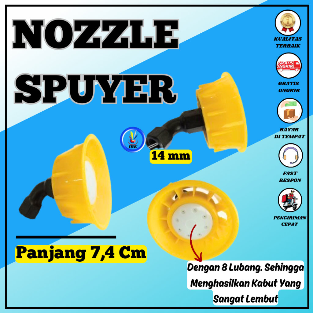Jual NOZZLE NOZZLE SPUYER NOZZLE PLASTIK NOZZLE MODEL BUNGA 8 LUBANG ...