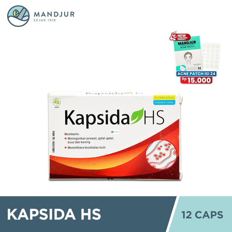 Jual Kapsida HS 12 Kapsul - Obat Gatal dan Jerawat dengan Ekstrak ...
