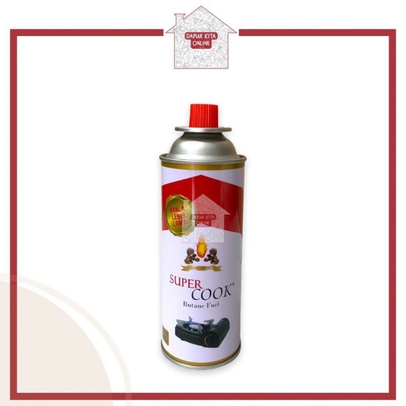 Jual Tabung Gas Kaleng kompor 235gr supercook Butane Fuel | Shopee ...