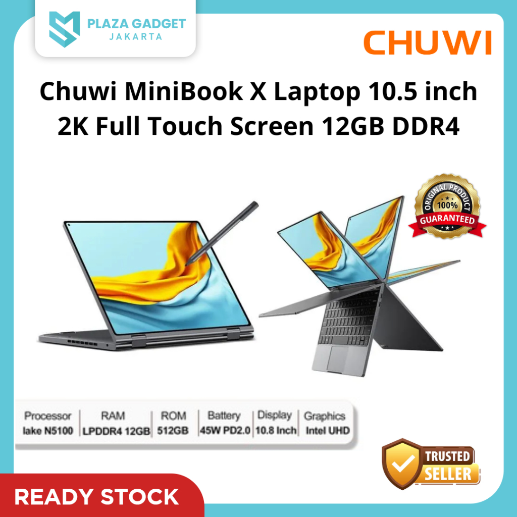 Jual Laptop Notebook 2in1 Chuwi MiniBook X Laptop 10.5 inch 2K Full ...
