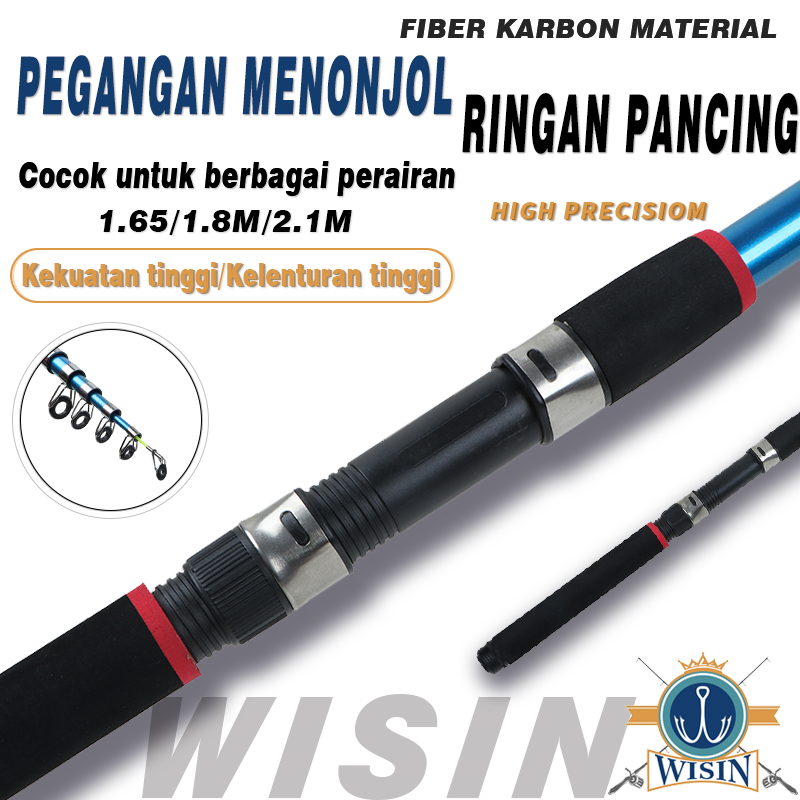 Jual Joran Pancing Carbon Fiber Sea Fishing Rod 2.1M-3.6M/7 Tongkat ...