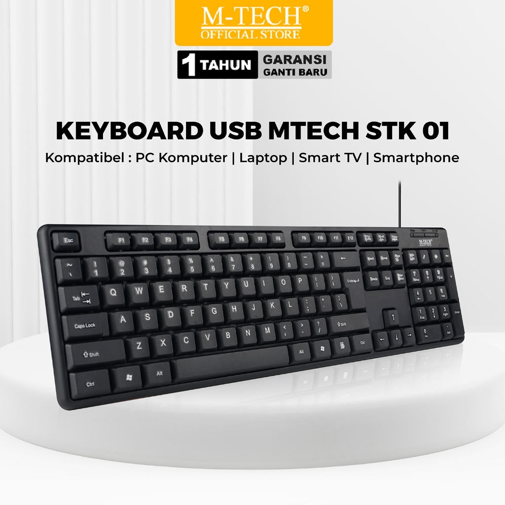 Jual MTECH Keyboard USB Standar for PC Laptop Android Hitam | Shopee ...